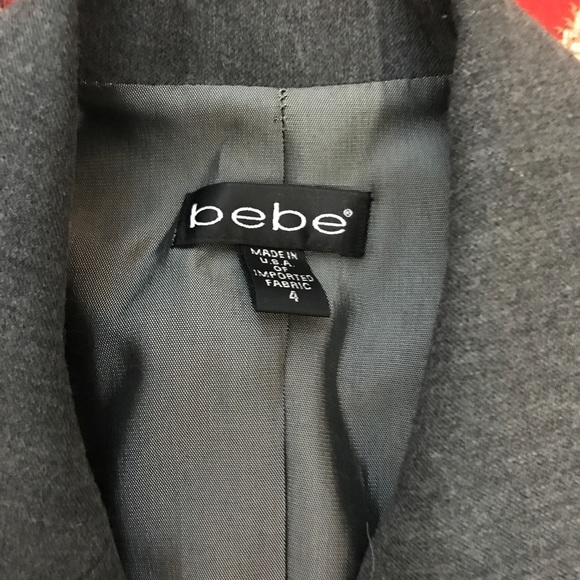 bebe | Jackets & Coats | Space Gray Bebe Blazer Jacket | Poshmark